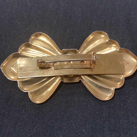 Jewelry | Vintage Metal Bow Brooch | Poshmark